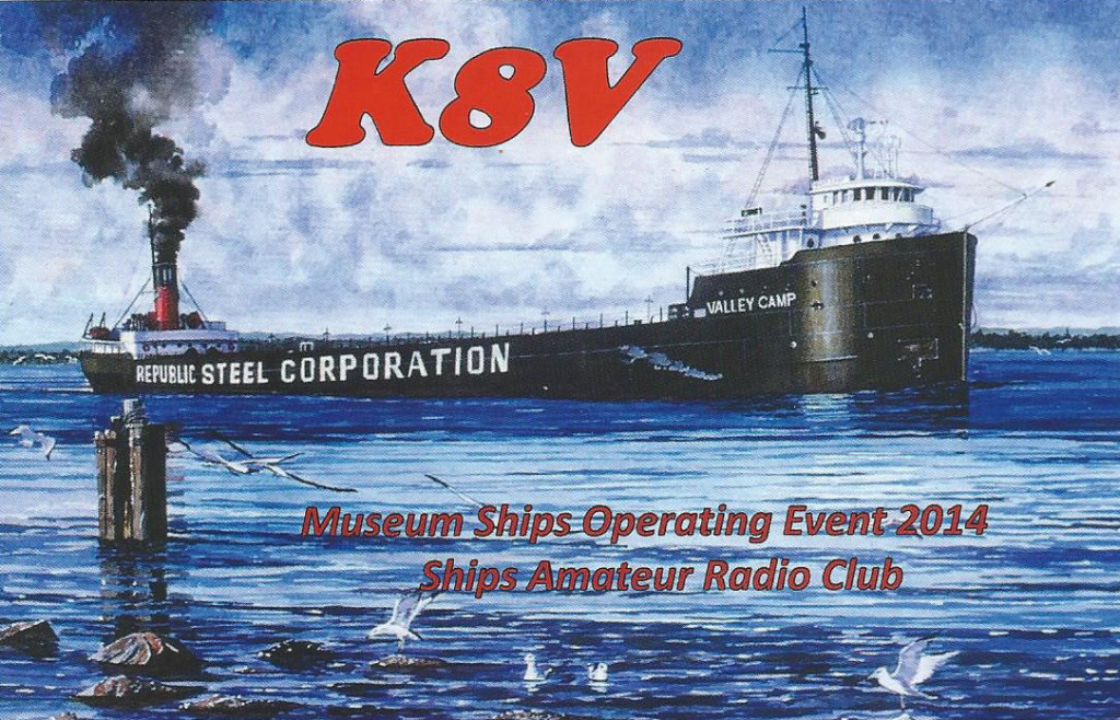 QSL: K8V, SS Valley Camp, Sault St. Marie, MI, USA | K2SWL DX Blog